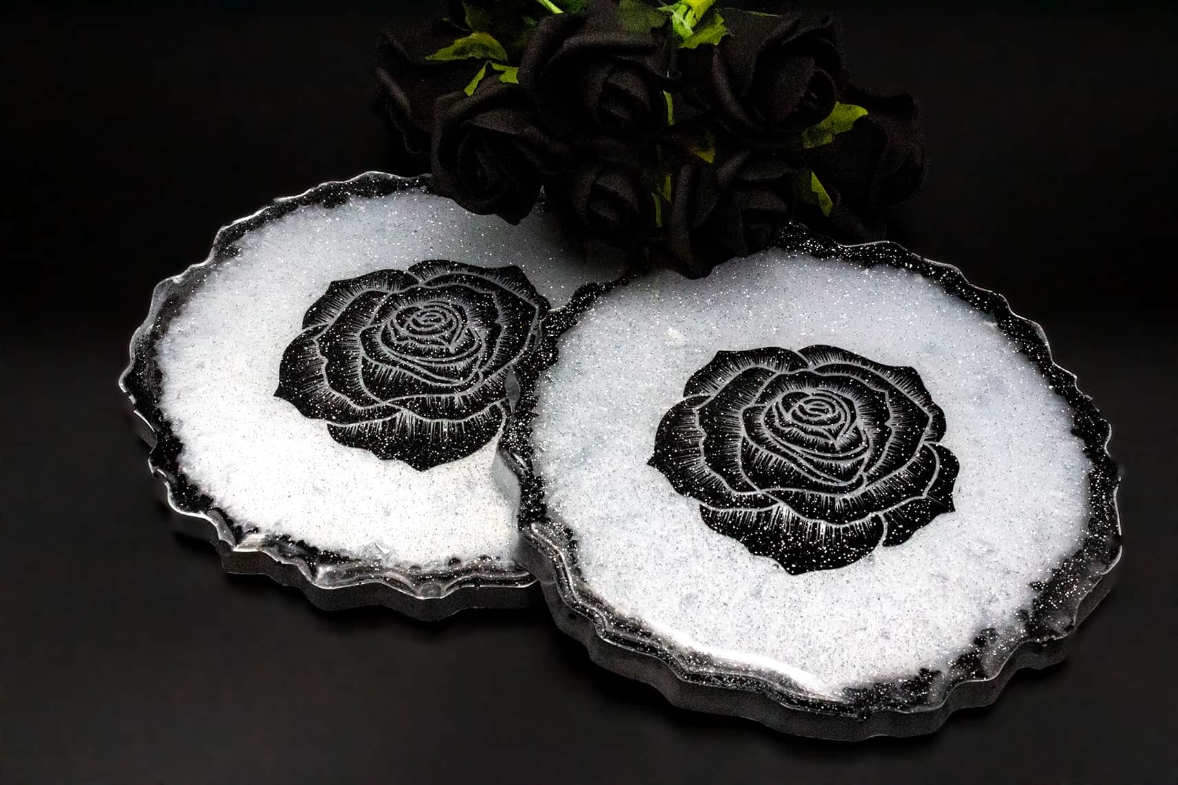 Bad To The Bone-io • Geode Coasters – Messi Pups
